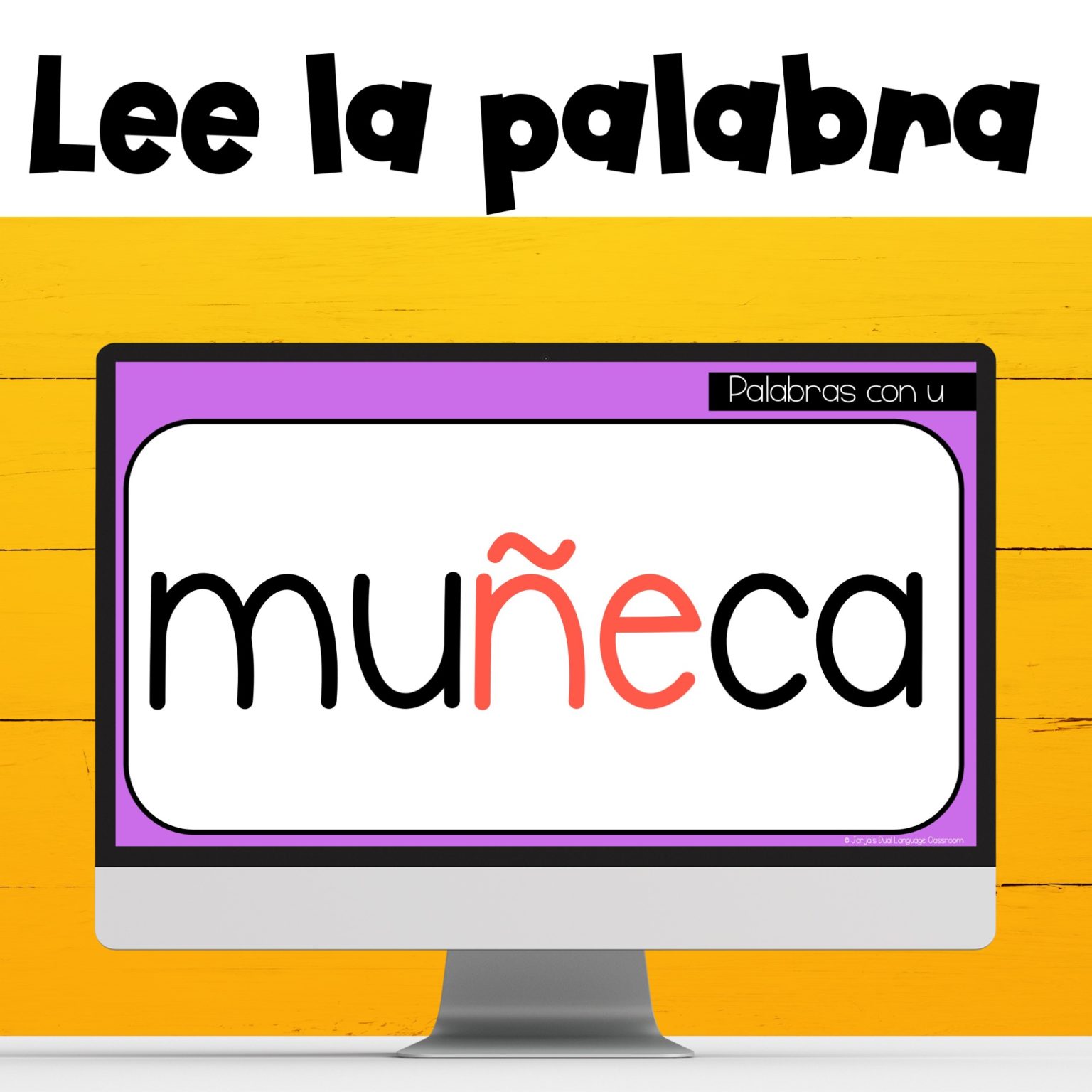 Diapositivas con Palabras con U en español Lectura para niños - Jorja's ...