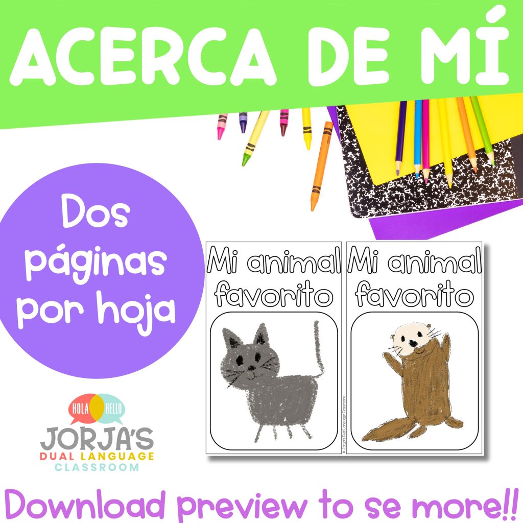 Todo Sobre Mí Librito en Español All About Me Book in Spanish Regreso a ...