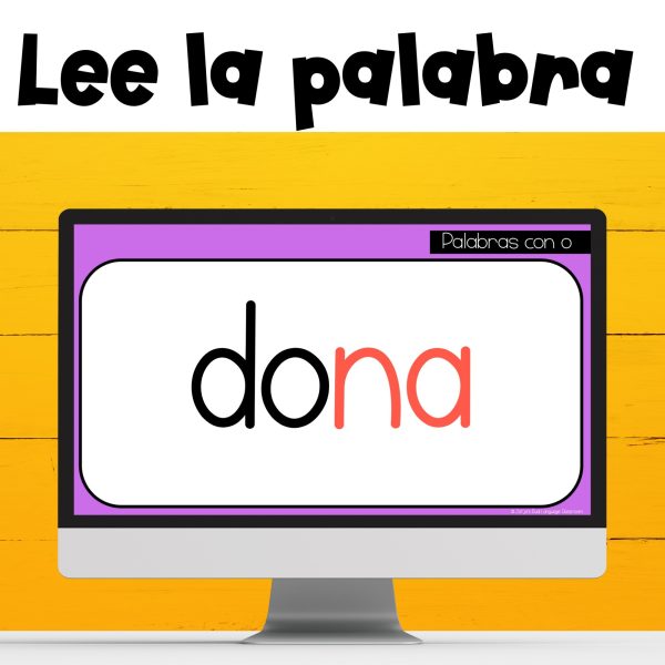 Palabras con O en español Diapositivas para leer y reconocer sílabas ...