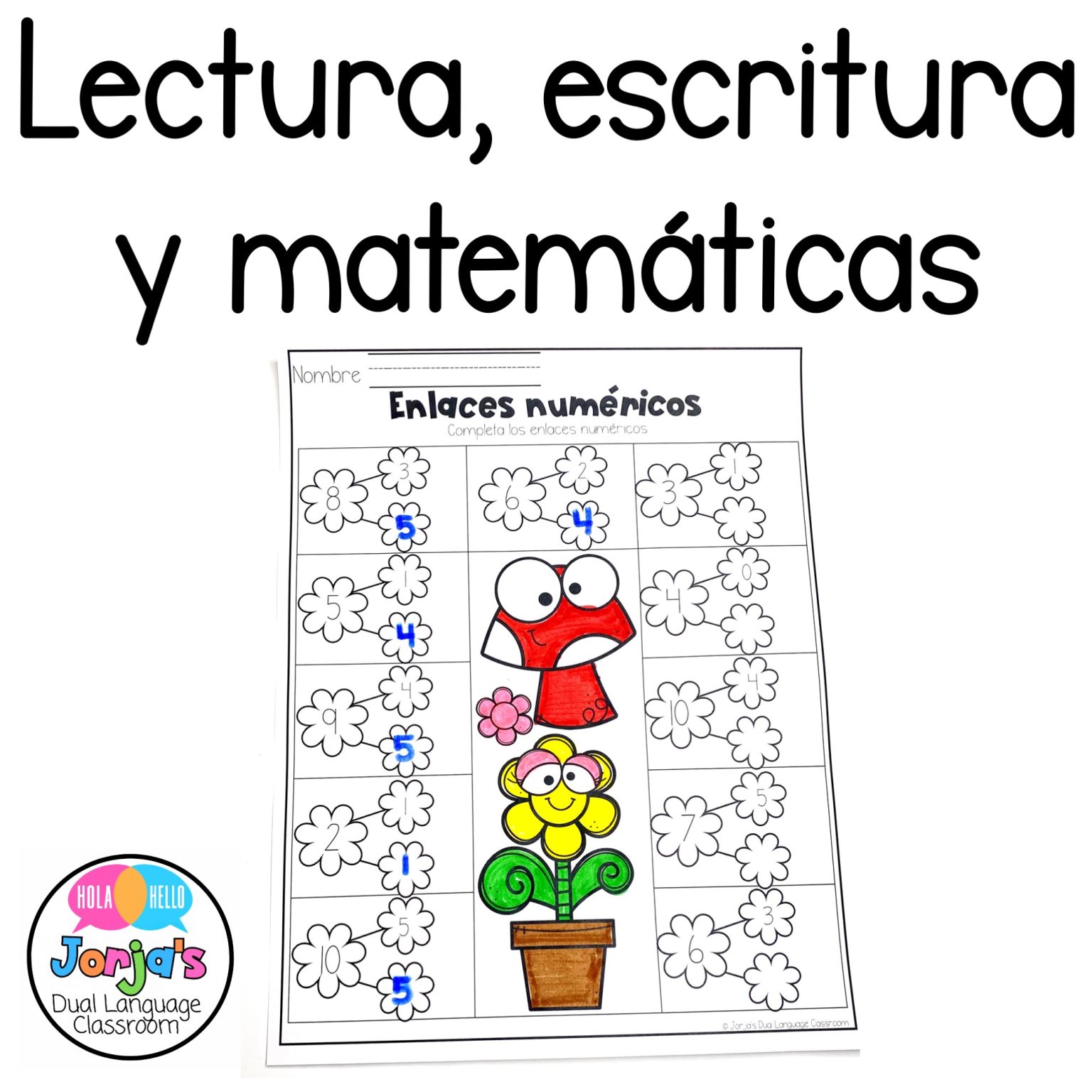 Hojas de trabajo KINDER No Prep Mayo Lectura Matemáticas Escritura in ...