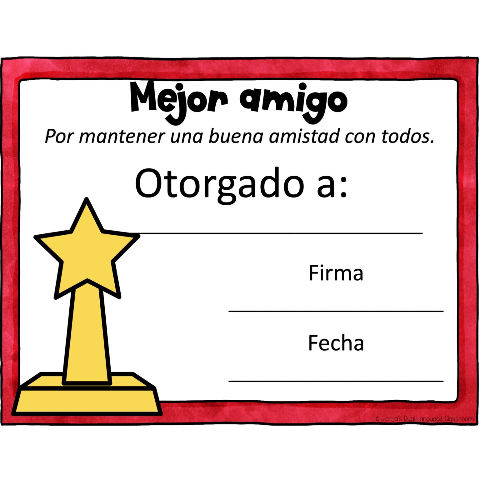 Certificados de fin de año Diplomas End of the year awards in Spanish ...