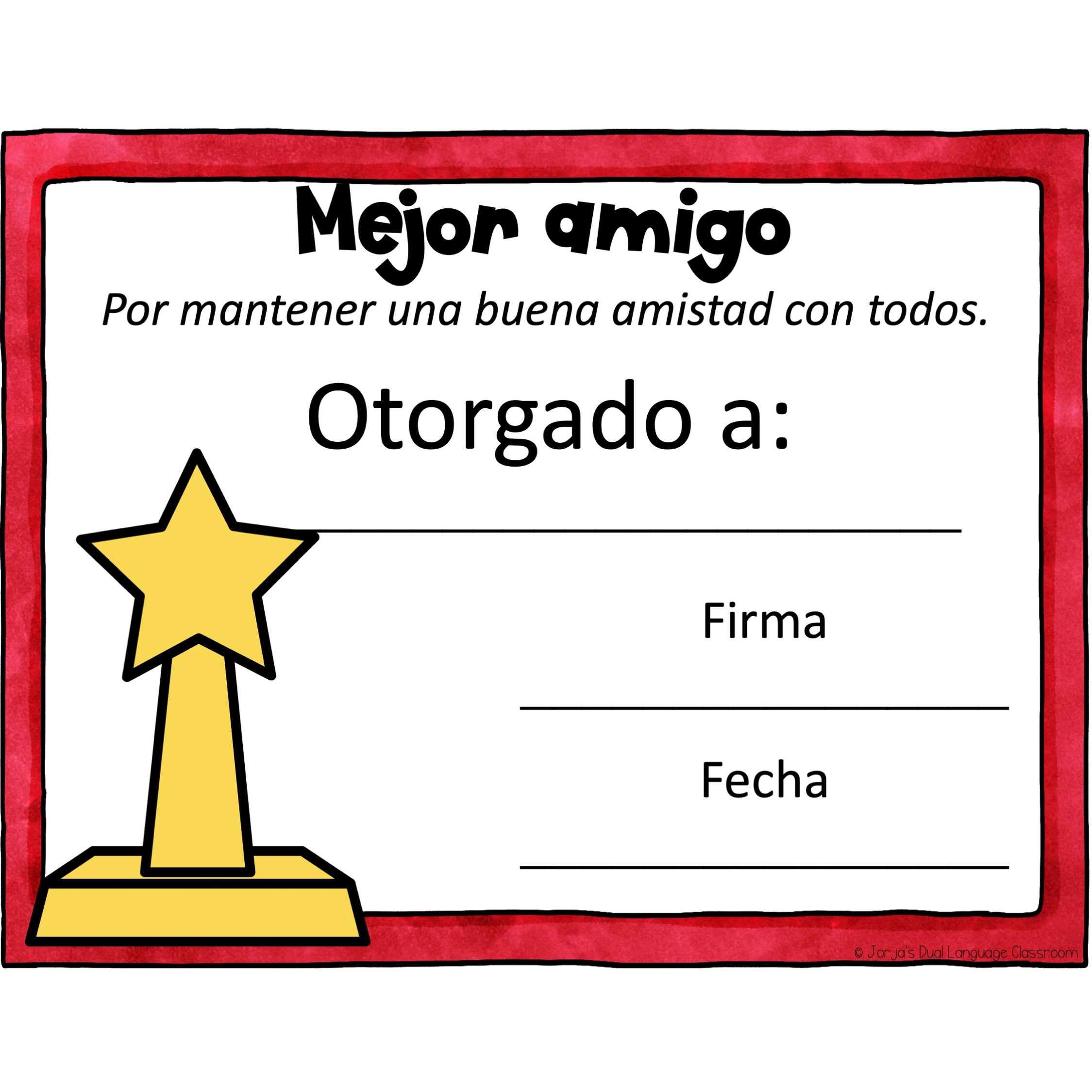 Certificados de fin de año Diplomas End of the year awards in Spanish ...