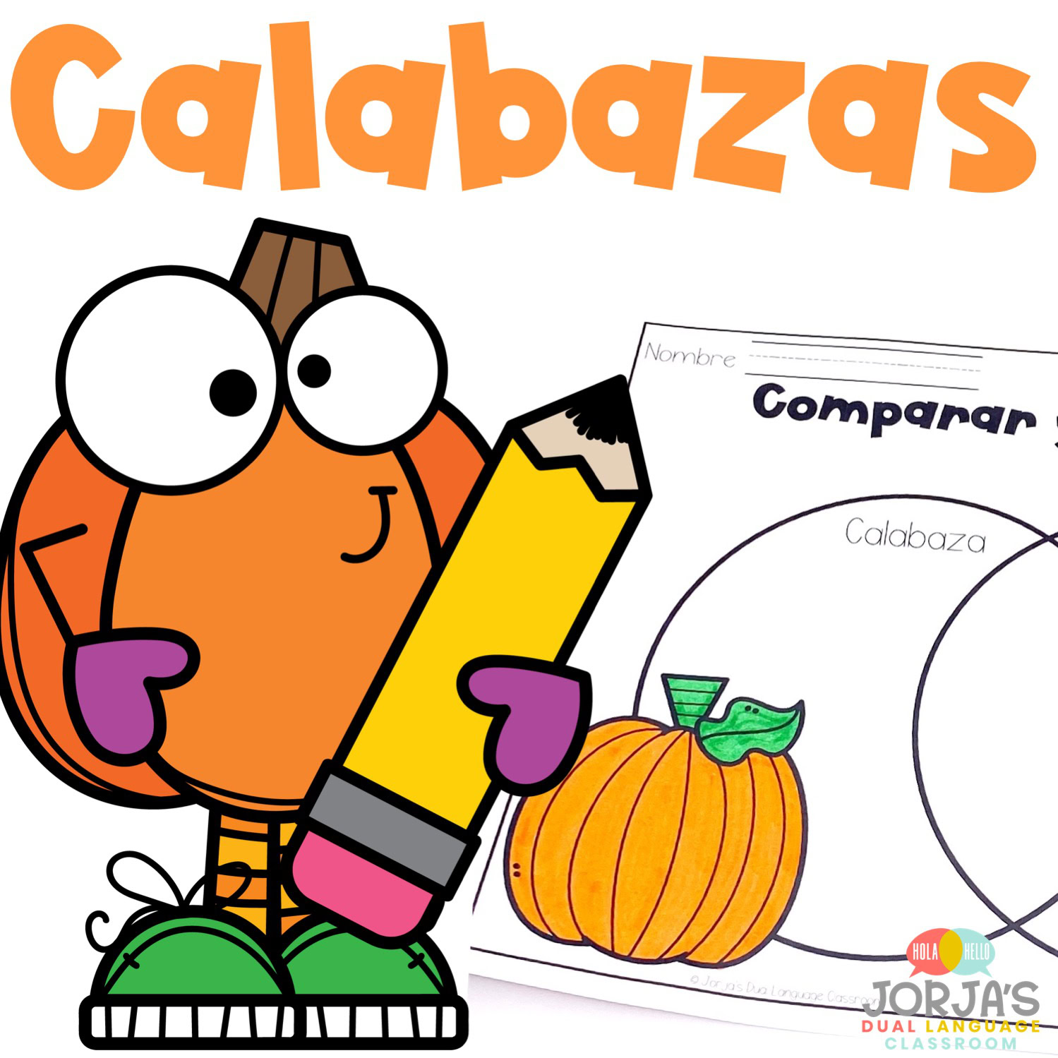 Calabazas Actividades y Hojas de trabajo Pumpkins in Spanish Activities ...