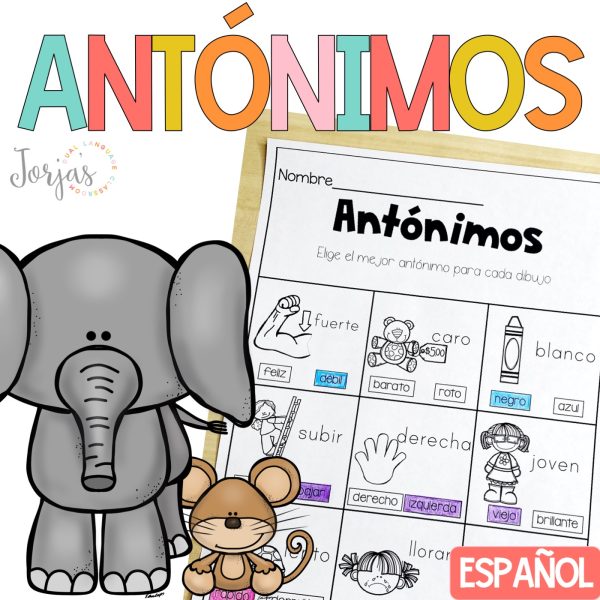 Actividades de Antónimos en español Antonyms in Spanish Activities ...