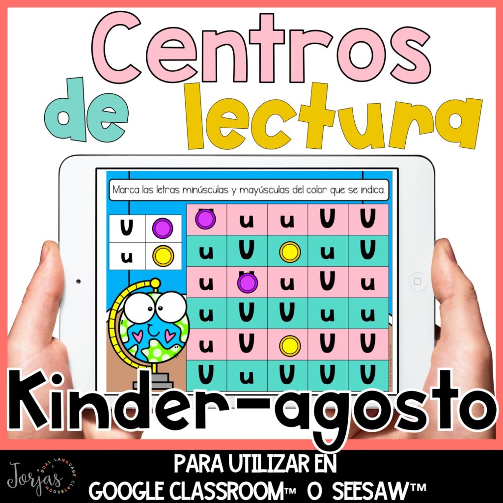 Kinder Literacy Centers Spanish Centros de Lectura para Kinder ...