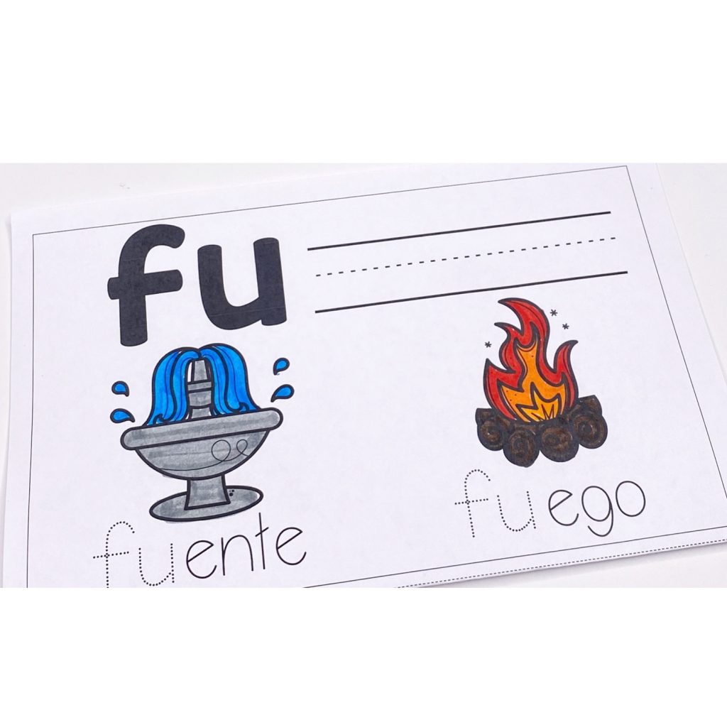 Letra f Sílabas con fa fe fi fo fu Actividades y hojas de trabajo ...