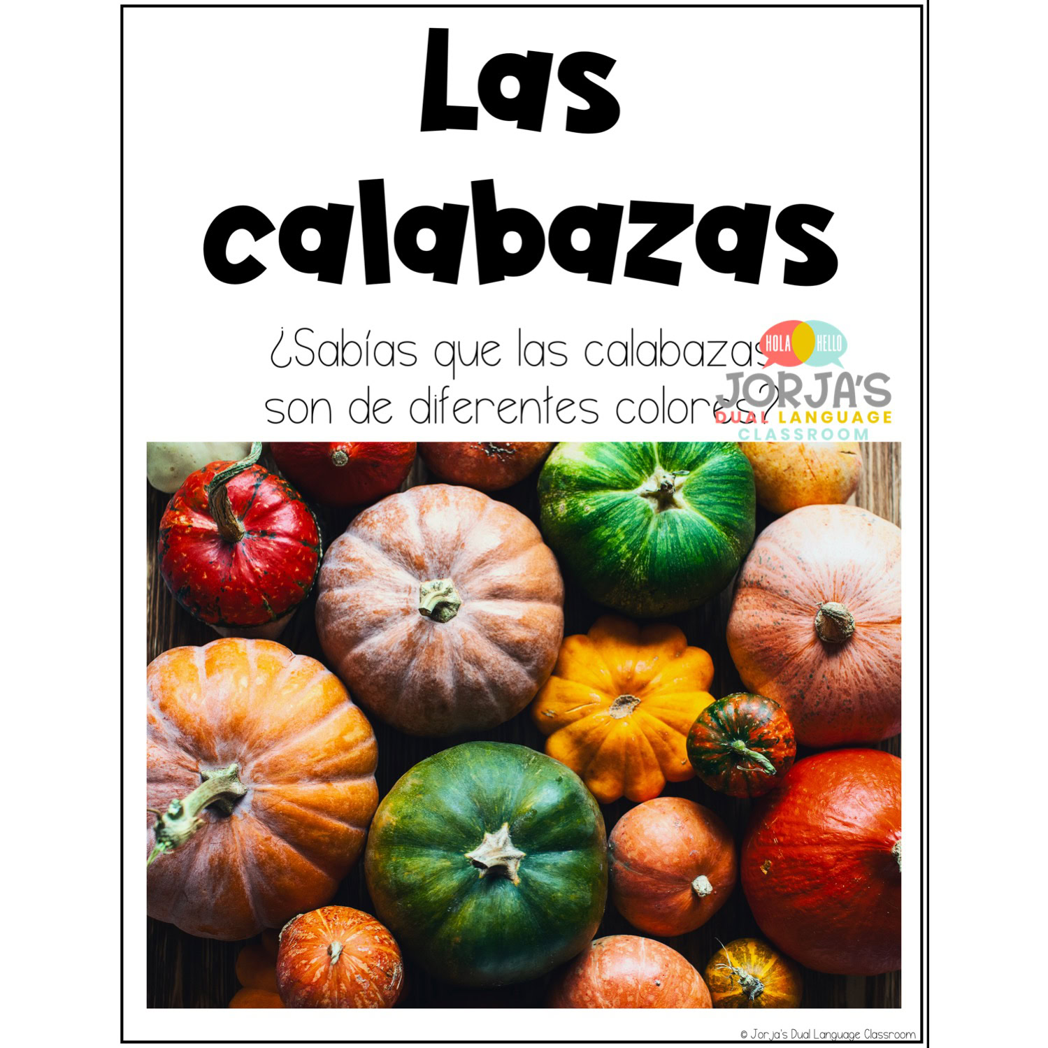Calabazas Actividades y Hojas de trabajo Pumpkins in Spanish Activities ...