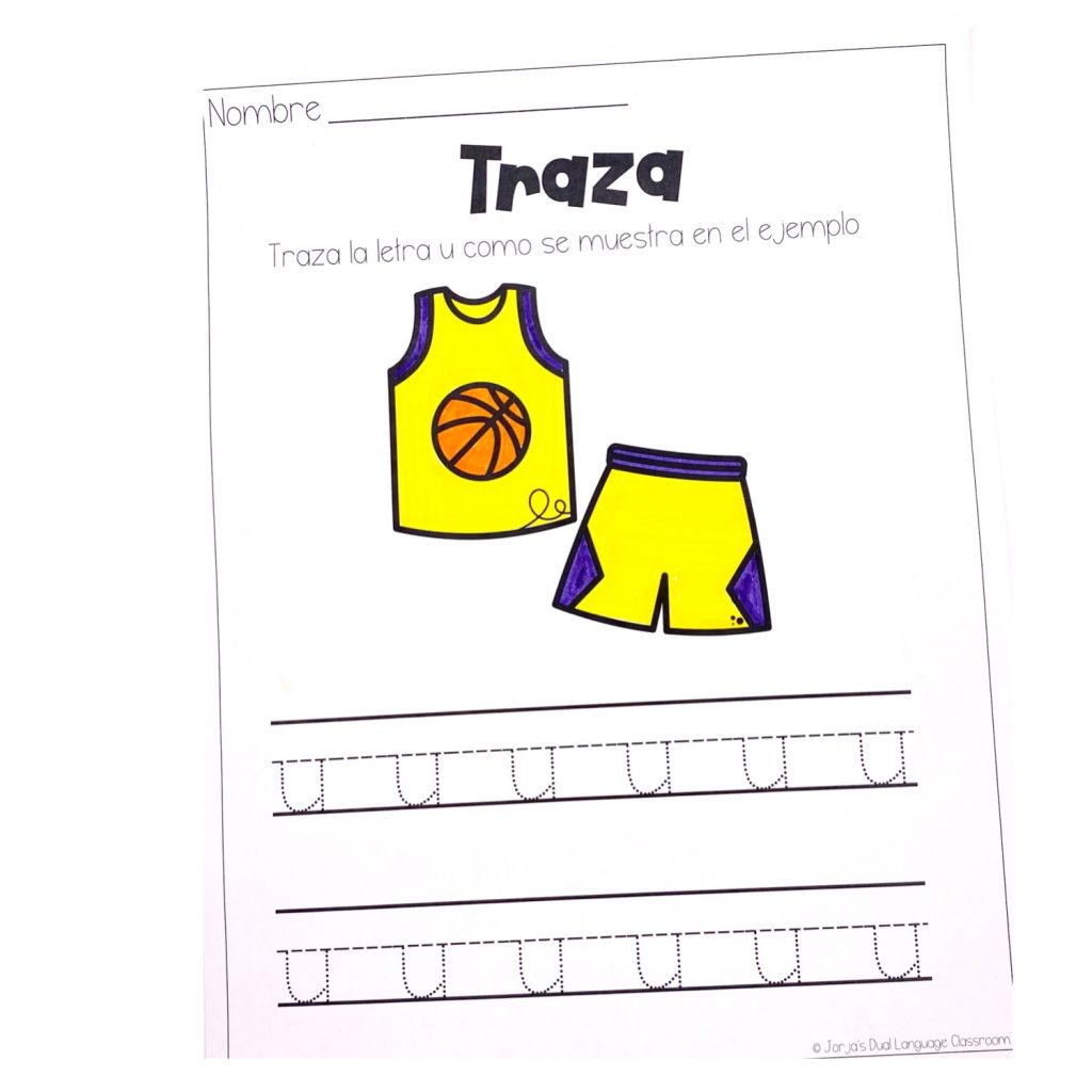 Letra u Letter U Spanish Las vocales en español Vowels in Spanish ...