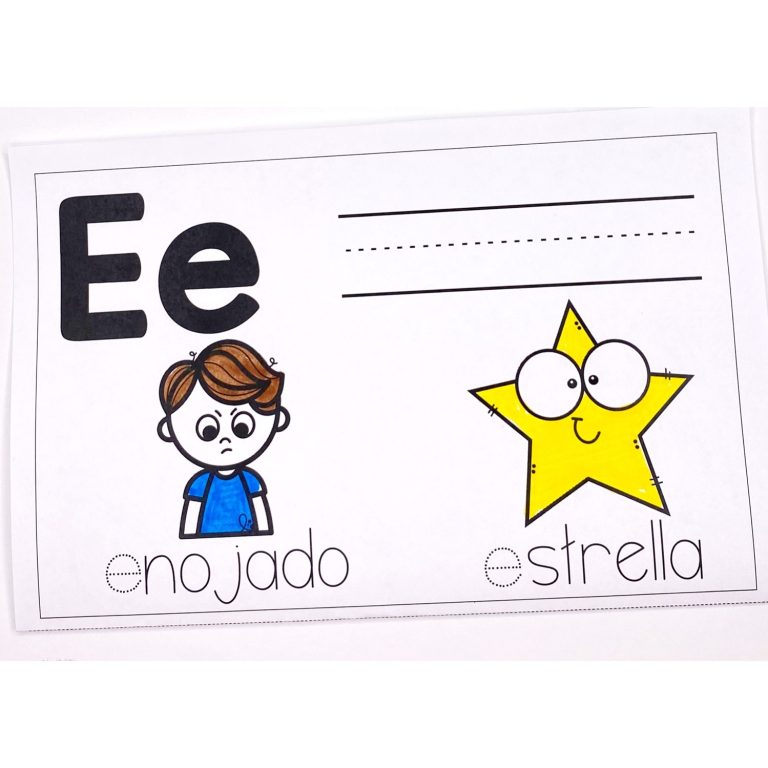 Letra E en español Actividades y hojas de trabajo Letter E in Spanish ...