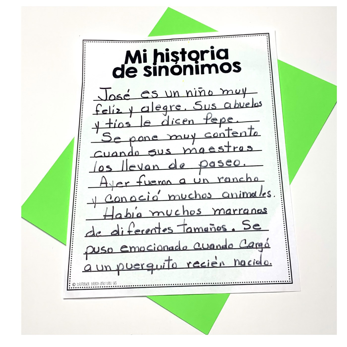 Sinónimos Actividades y Hojas de trabajo español Synonyms in Spanish ...