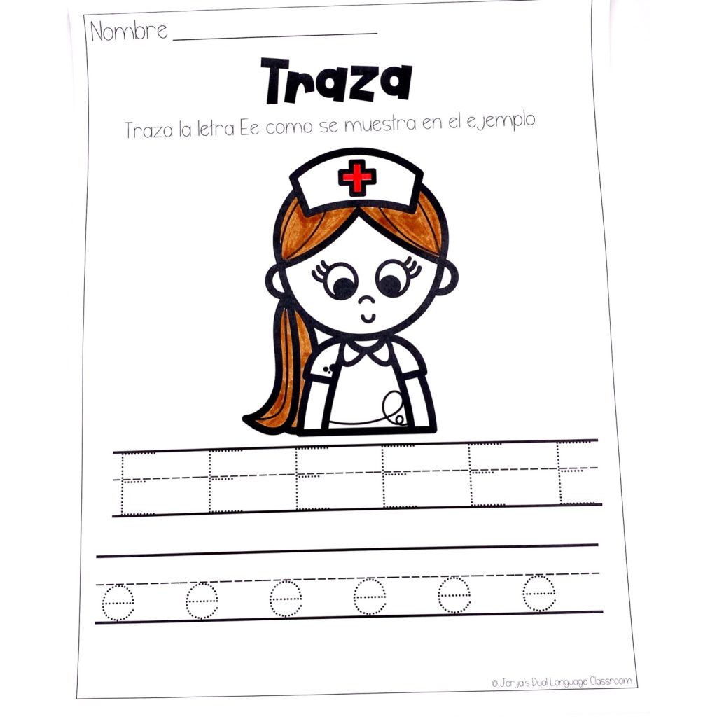 Letra E en español Actividades y hojas de trabajo Letter E in Spanish ...