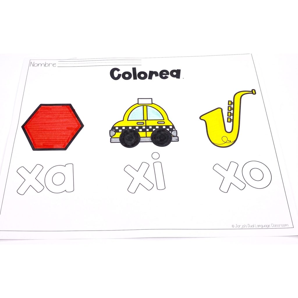 Letra X Sílabas con xa xe xi xo xu Hojas de trabajo y actividades ...