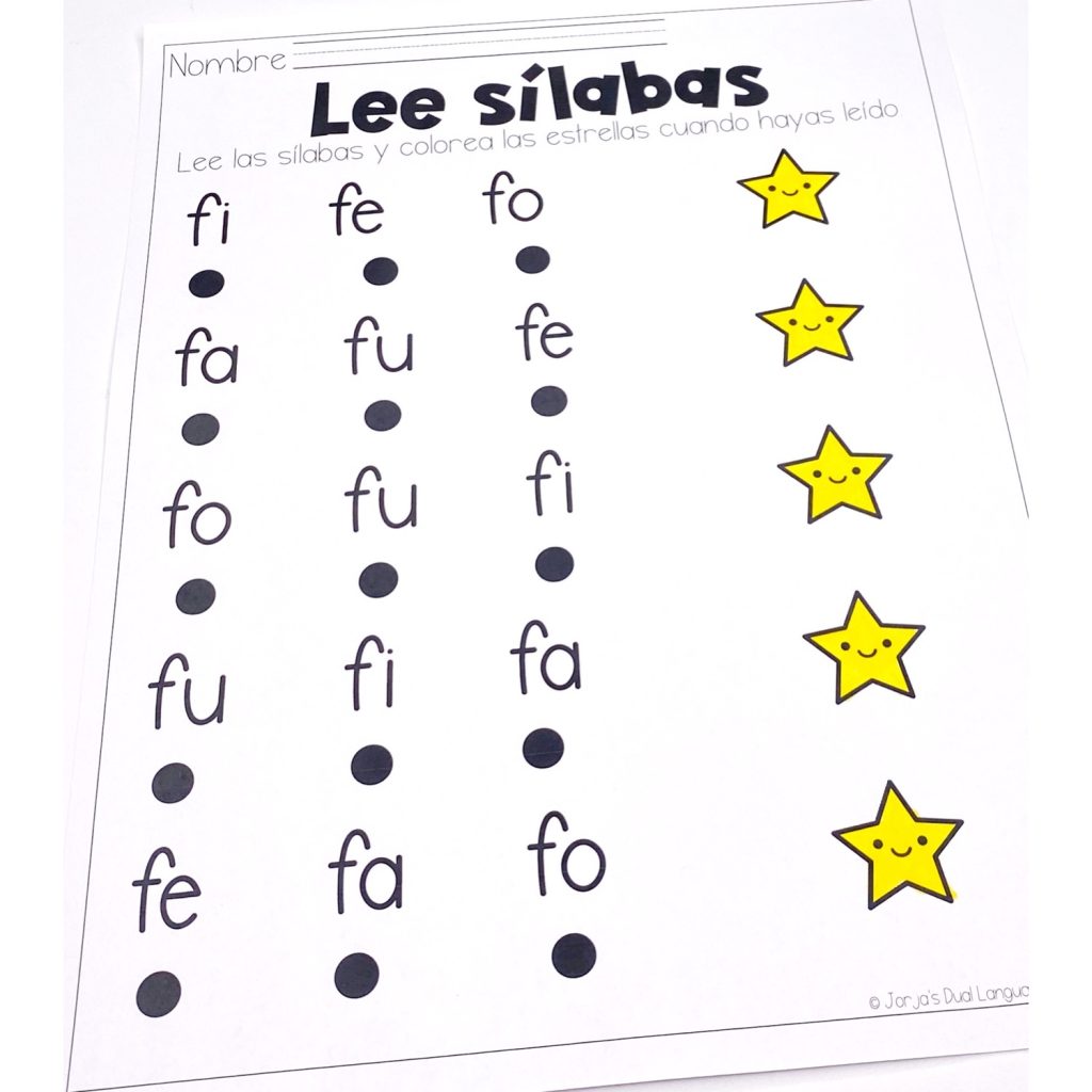 Letra f Sílabas con fa fe fi fo fu Actividades y hojas de trabajo ...