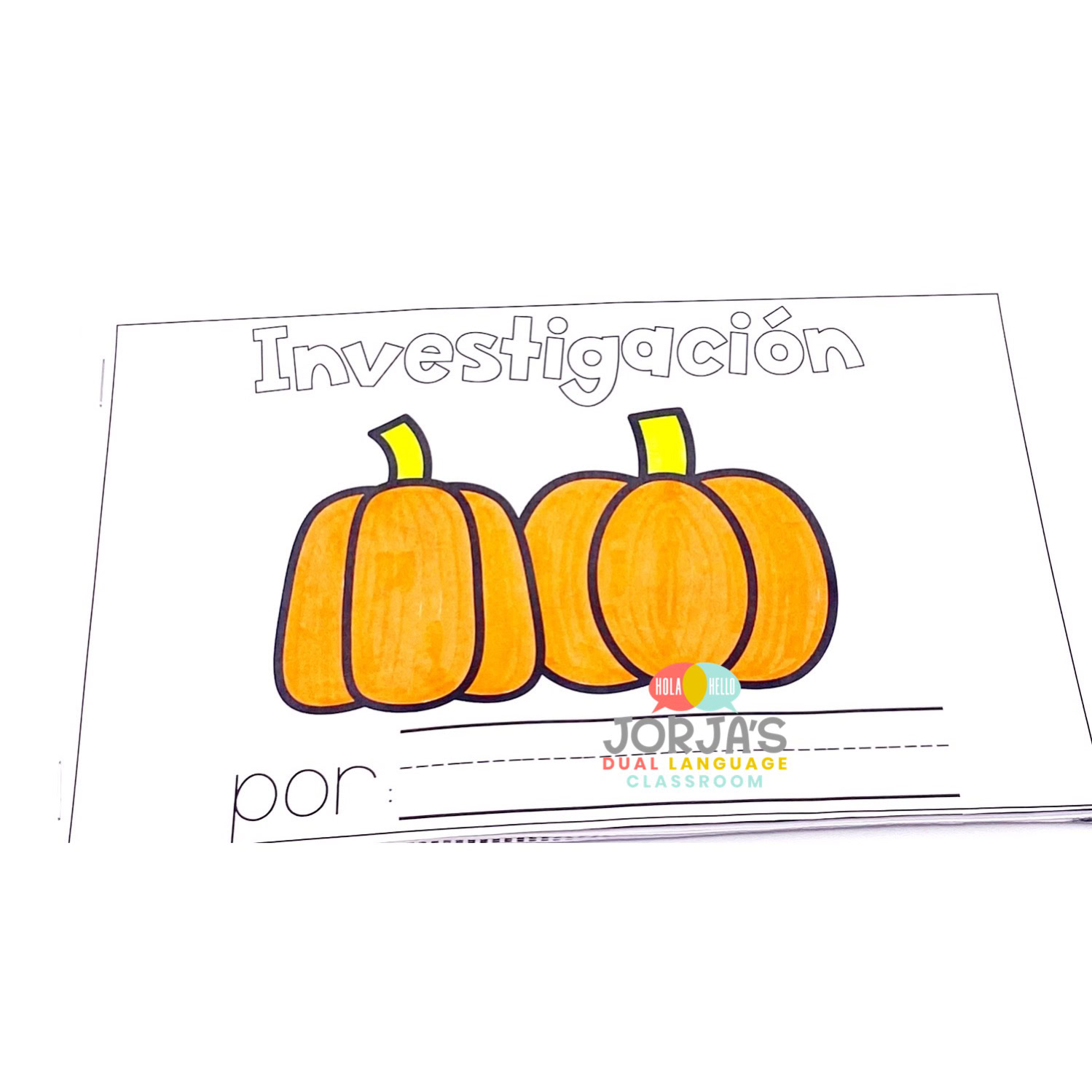 Calabazas Actividades y Hojas de trabajo Pumpkins in Spanish Activities ...