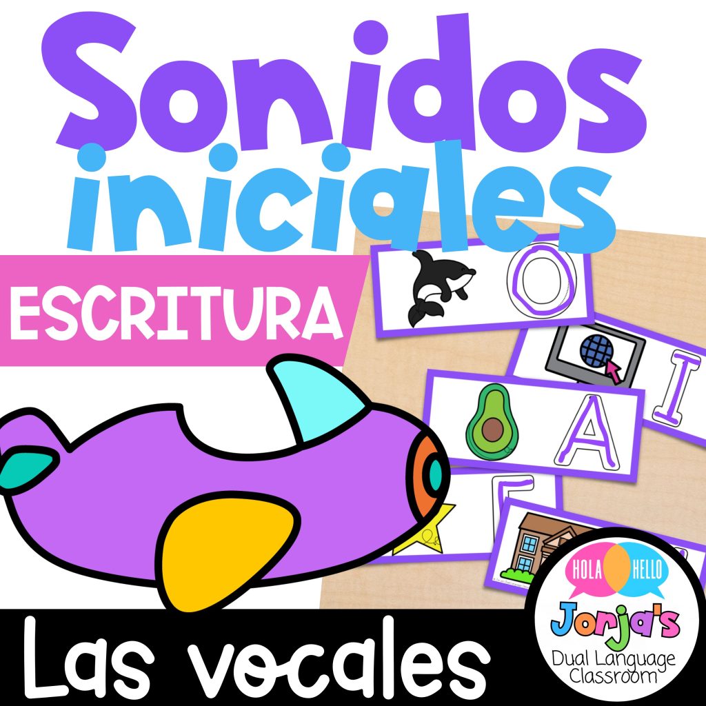 Escritura con vocales en español Spanish Writing Centers with Phonics ...