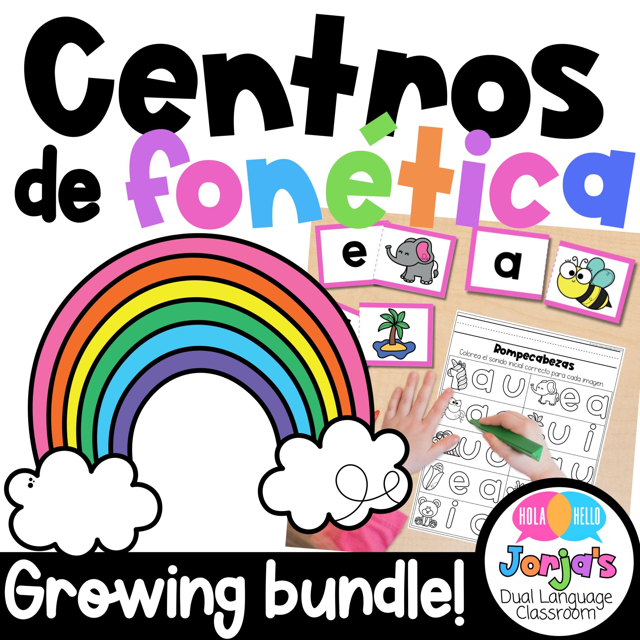 Centros de fonética en español Spanish Phonics GROWING BUNDLE - Jorja's ...
