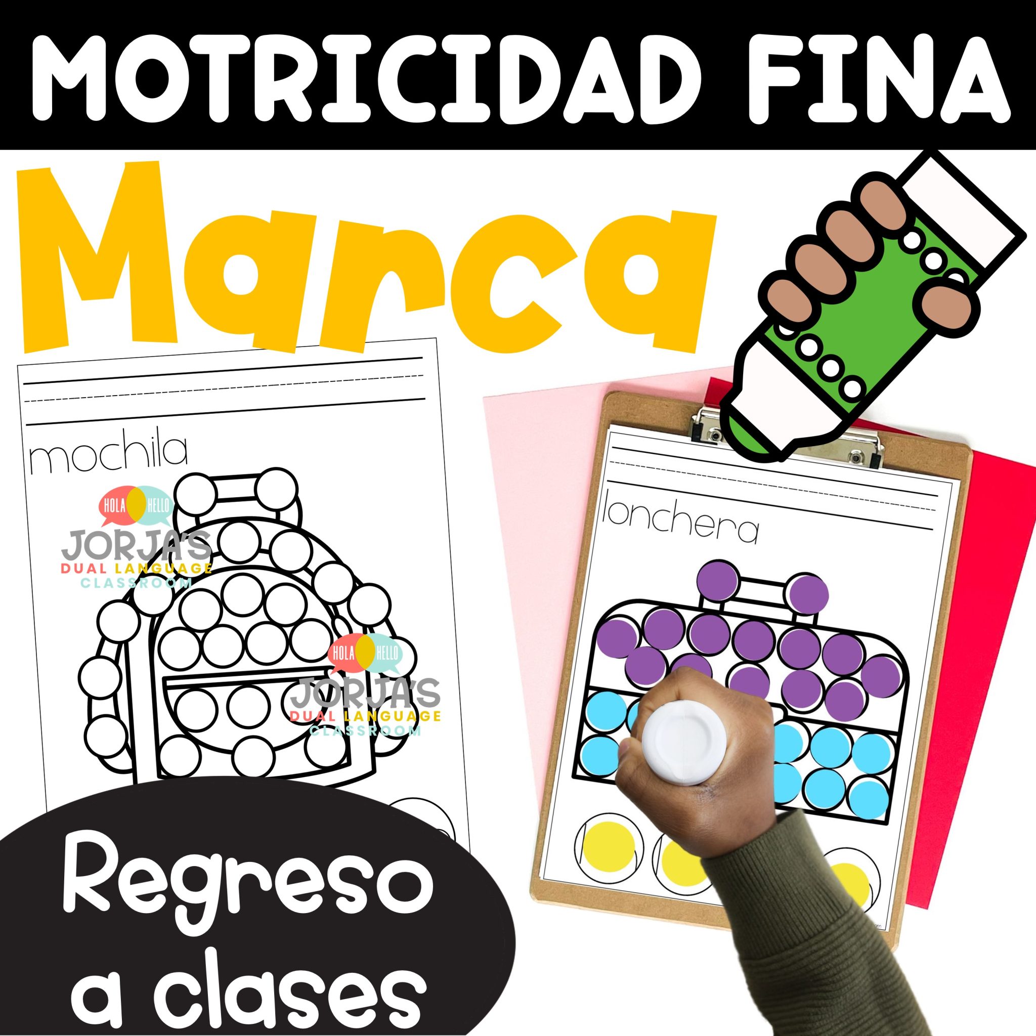 Actividades de Motricidad fina Marca las figuras Back to School in ...