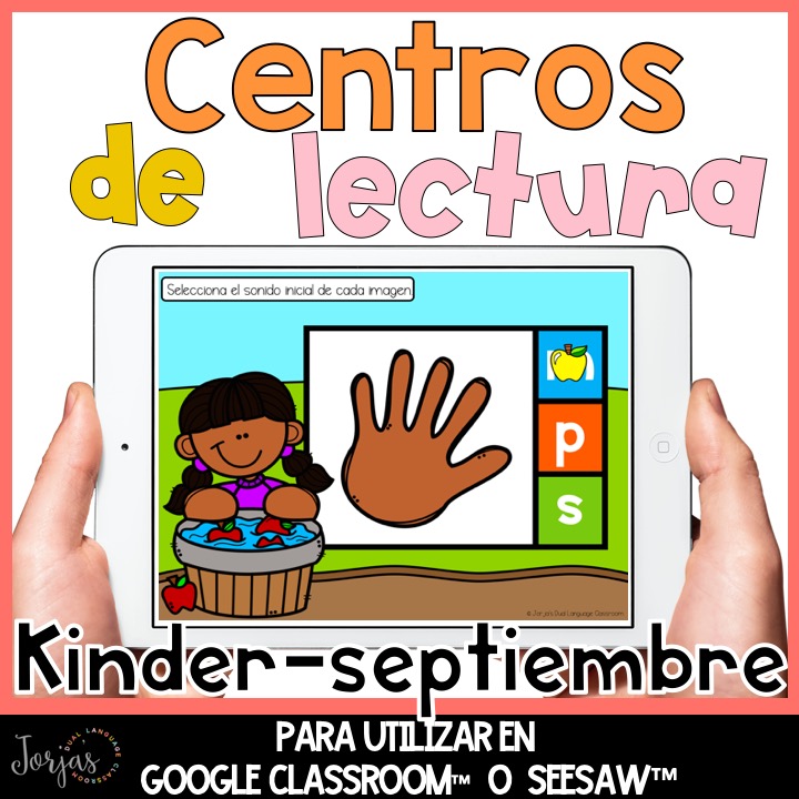 Centros DIGITAL lectura kinder Centers Spanish Google Slides Seesaw ...