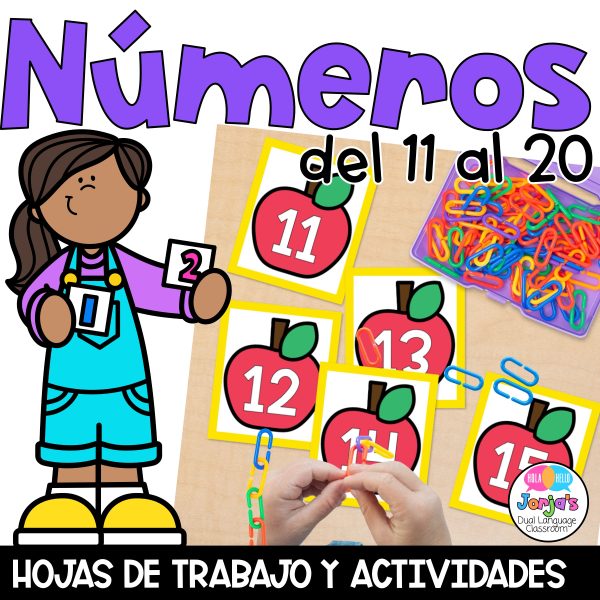 Números español del 11 al 20 Hojas de trabajo Actividades Teen Numbers ...