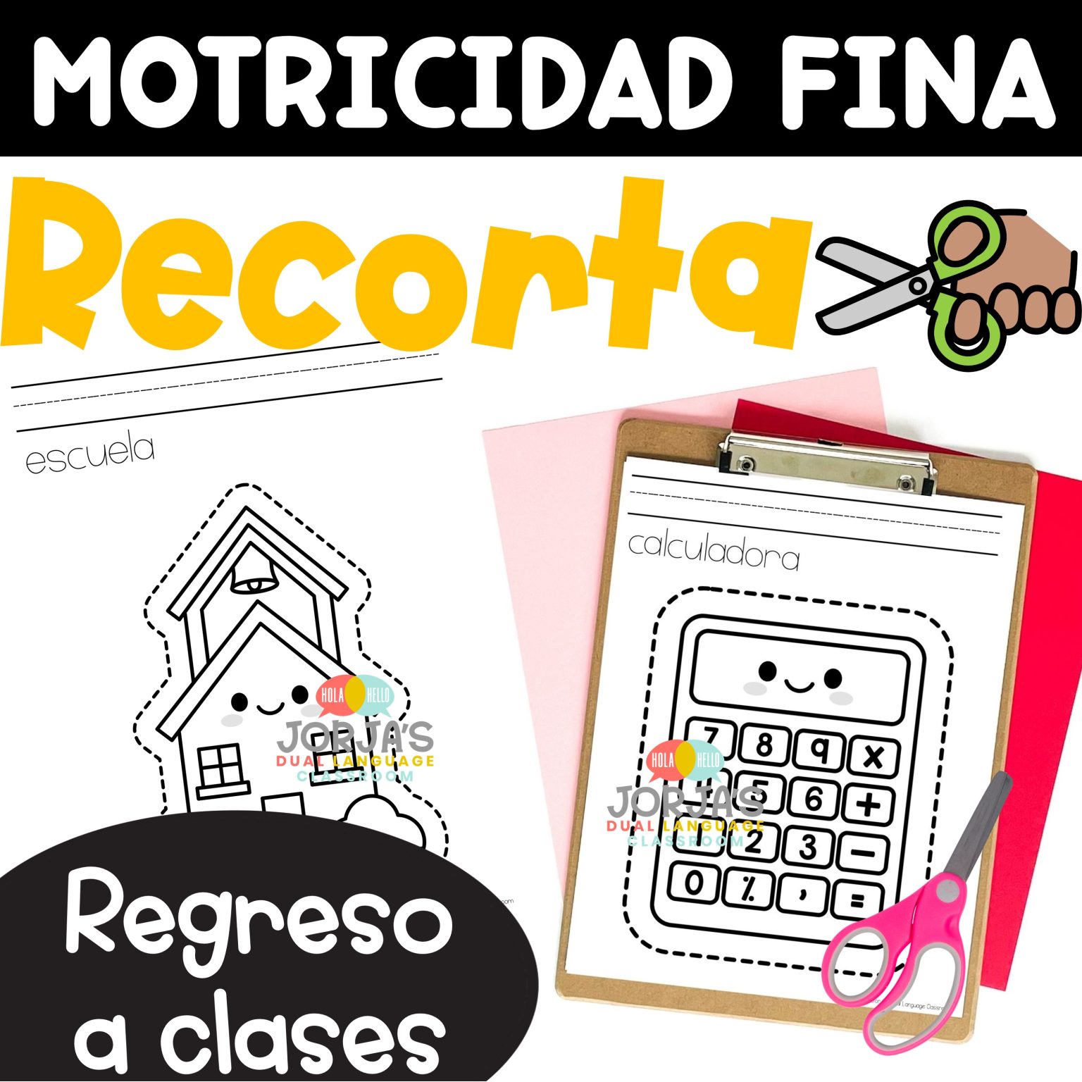 Motricidad fina Práctica de tijeras Scissors practice Regreso a clases ...