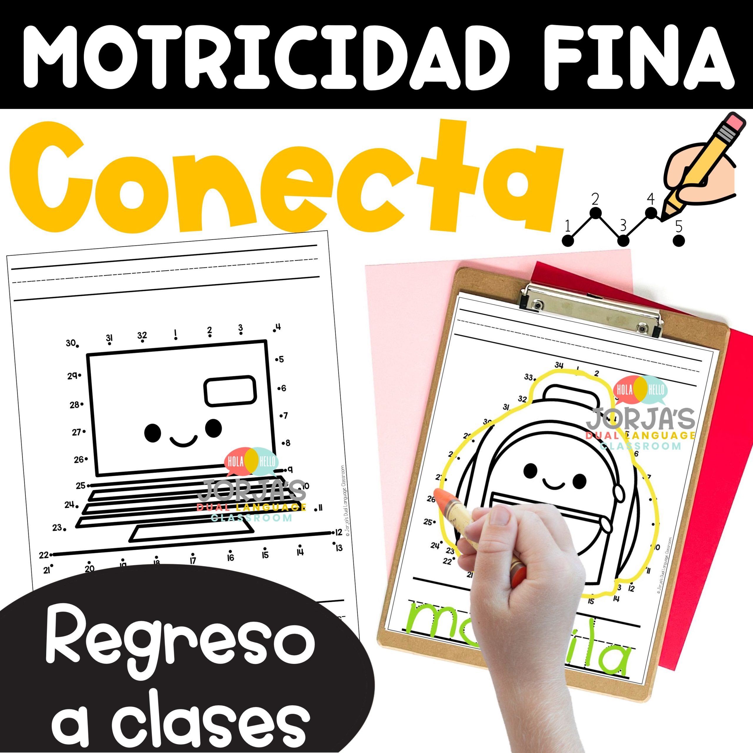 Motricidad fina Conecta los puntos Actividades Regreso a clases en ...