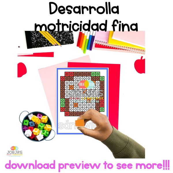 Motricidad fina Construye con bloques Actividades Back to School in ...