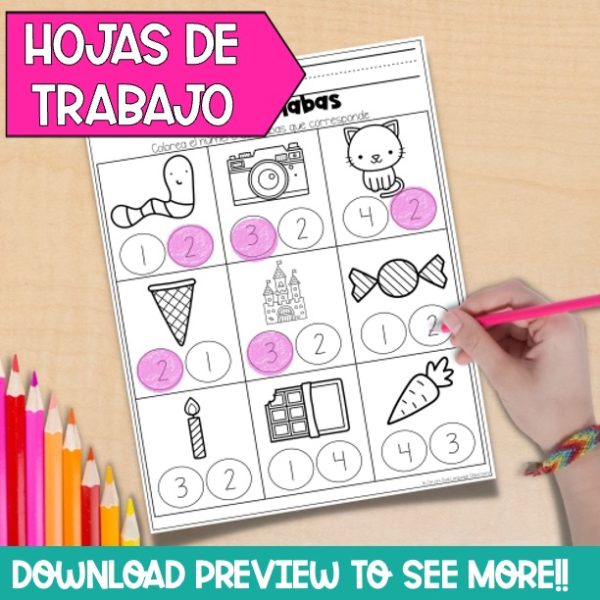 Contar sílabas Actividades y Hojas de trabajo Counting Syllables in ...