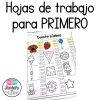 Hojas de trabajo Primer grado NO PREP en español Lectura escritura ...