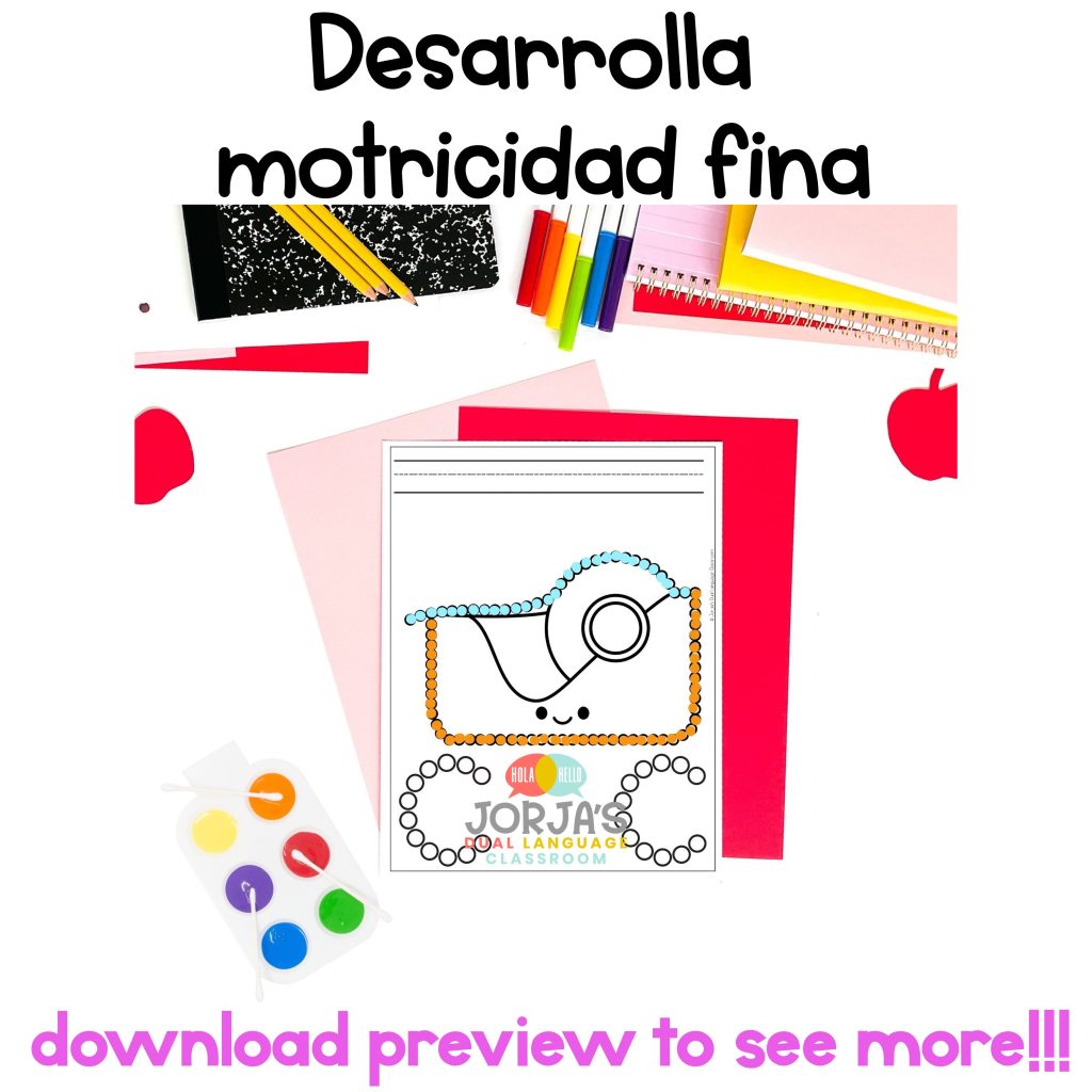 Motricidad fina Puntitos Regreso a clases Actividades Back to School in ...