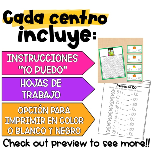 Centros de matemáticas SEGUNDO GRADO octubre Second Grade Math Centers ...
