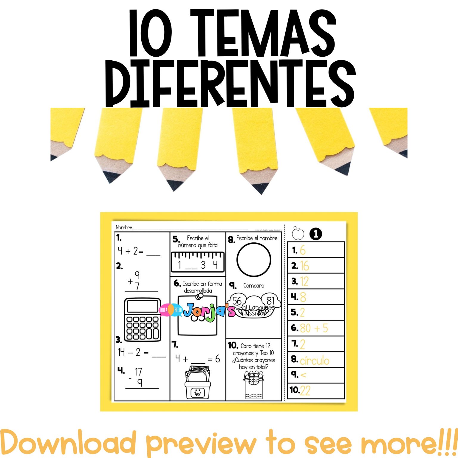 Repaso de matemáticas segundo grado español 2nd Grade Math Review in ...