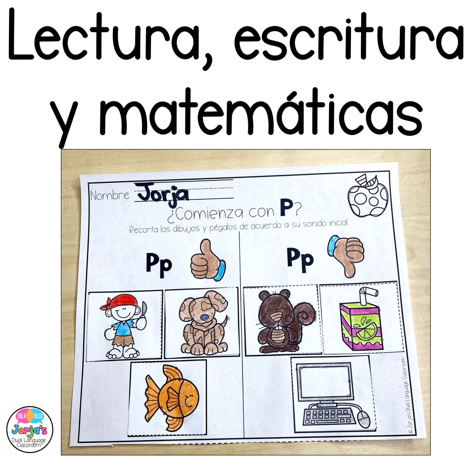 Hojas de trabajo para kinder Lectura matemáticas y escritura Spanish ...