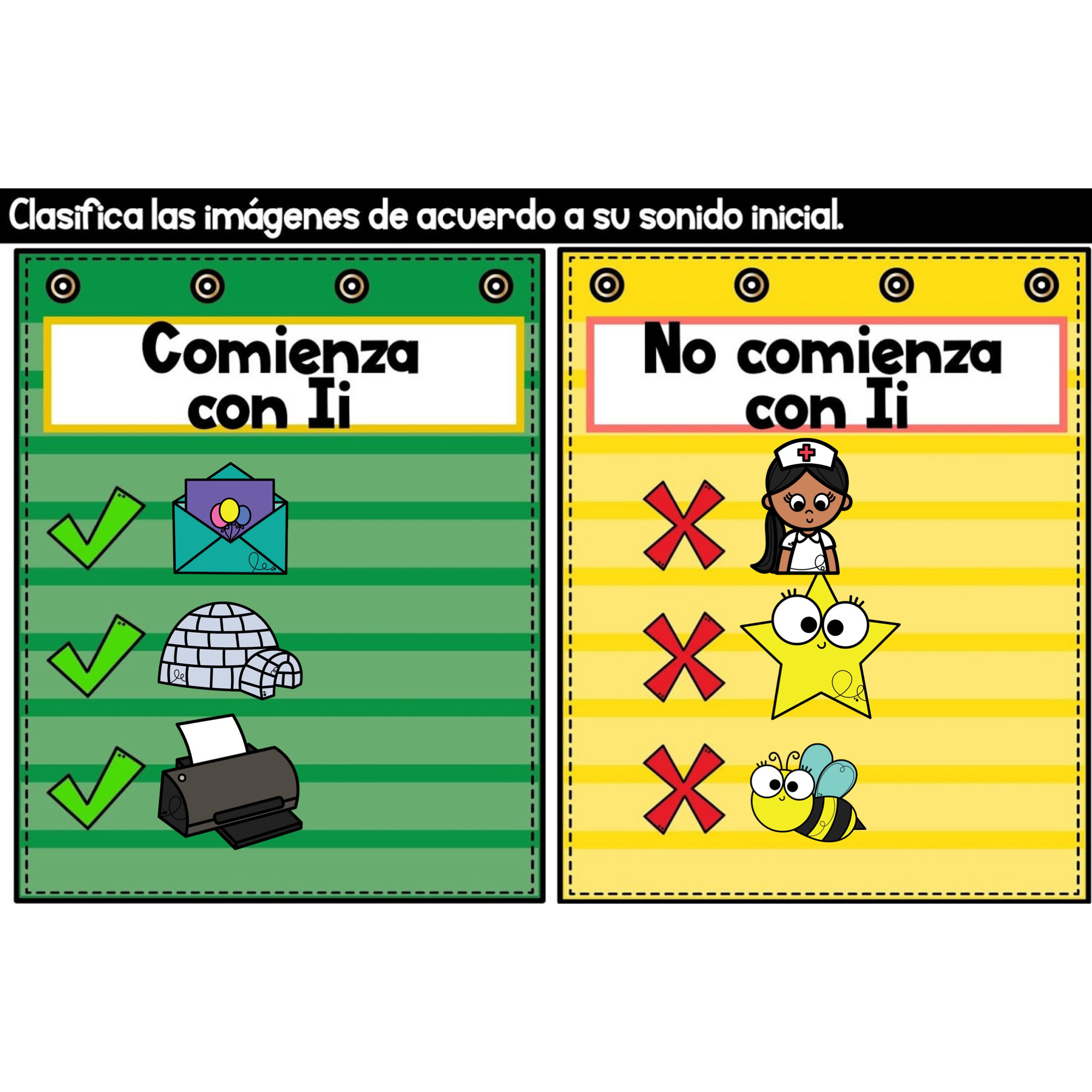 Letra i Actividades digitales en español Digital Letter I in Spanish ...