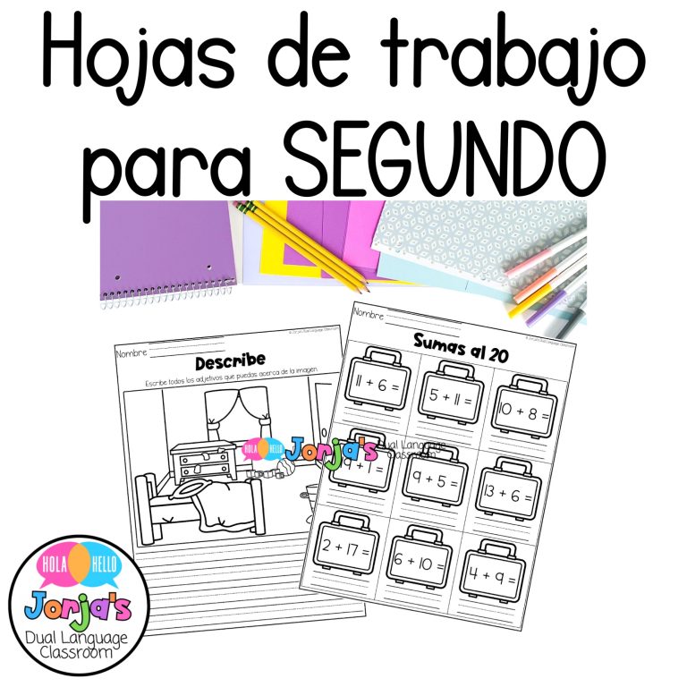 Hojas de trabajo para segundo grado en español Spanish 2nd Grade ...