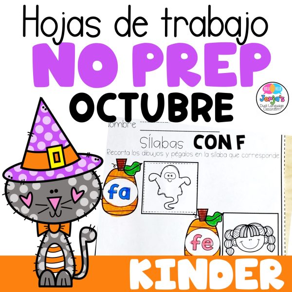 Hojas de trabajo Kinder Lectura matemáticas escritura Halloween in ...
