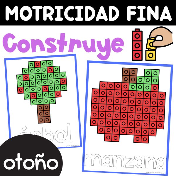 Motricidad fina Construye con bloques Ejercicios Otoño Fine Motor ...