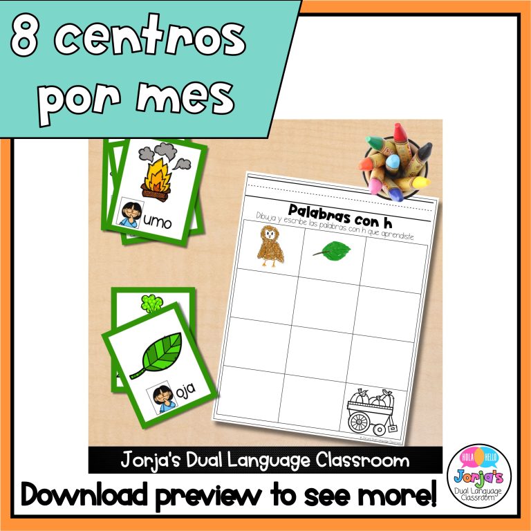 First Grade Literacy Centers Spanish October Centros de lectura primer ...