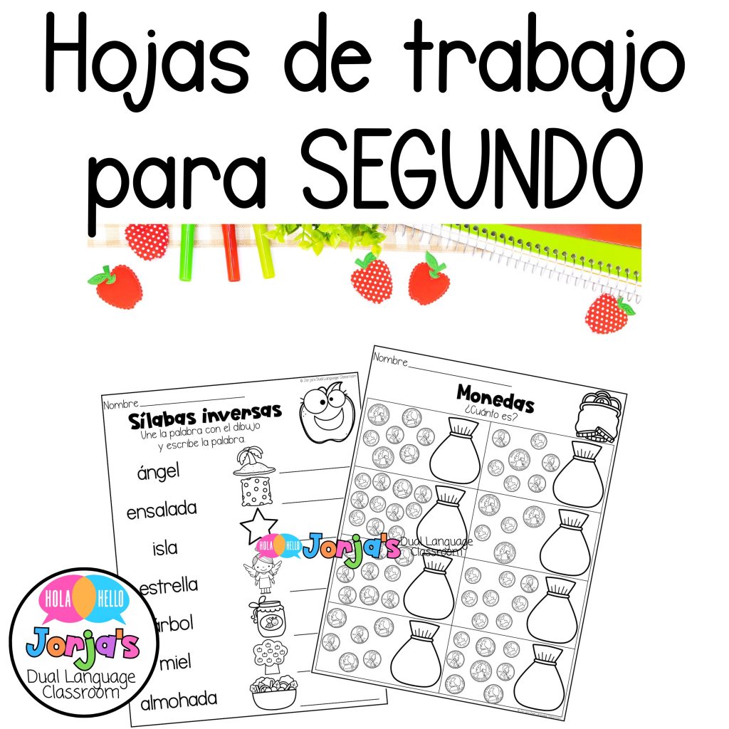 Hojas de trabajo Segundo Grado NO PREP Septiembre 2nd Grade in Spanish ...