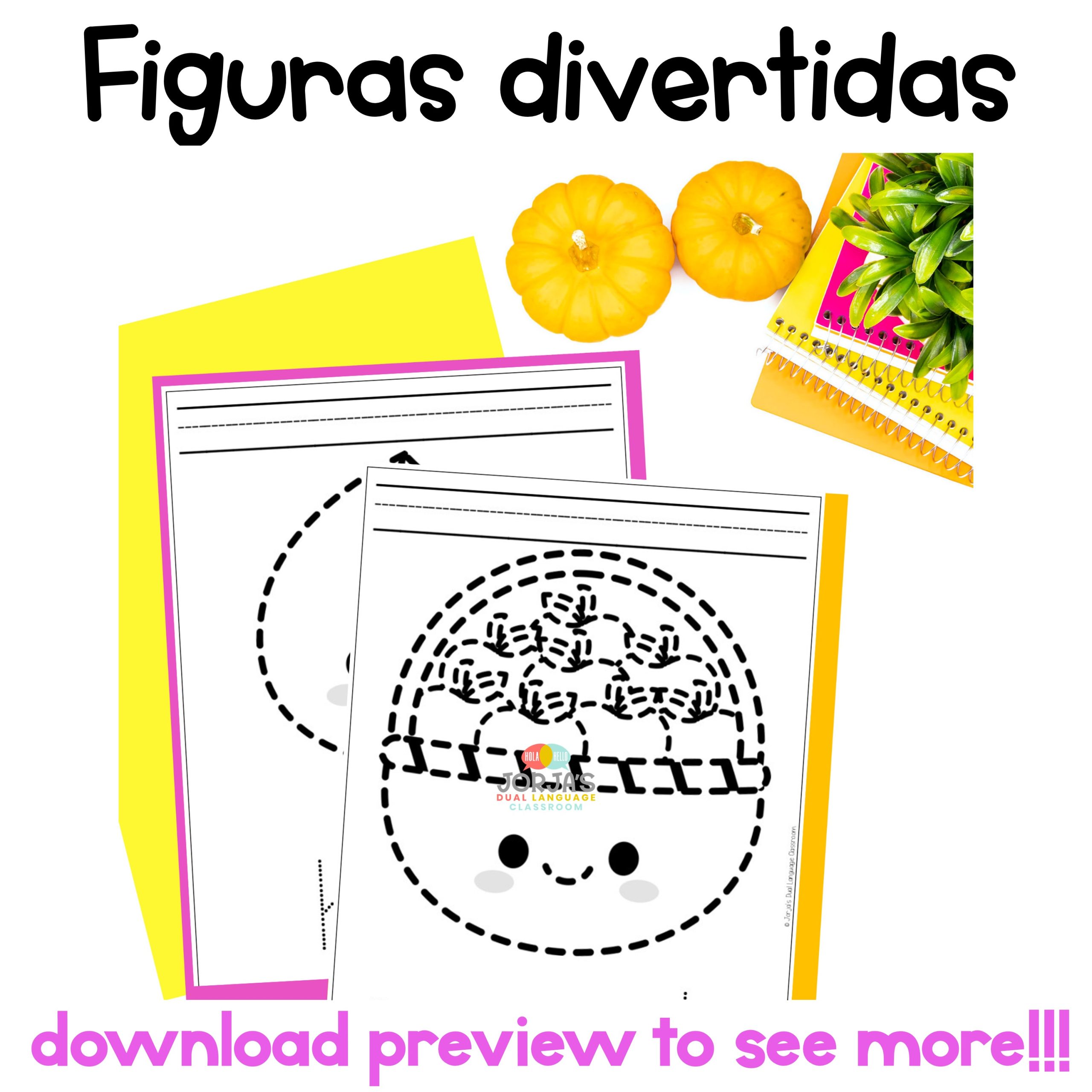 Motricidad fina Traza Ejercicios Otoño Motor Skills in Spanish Fall ...