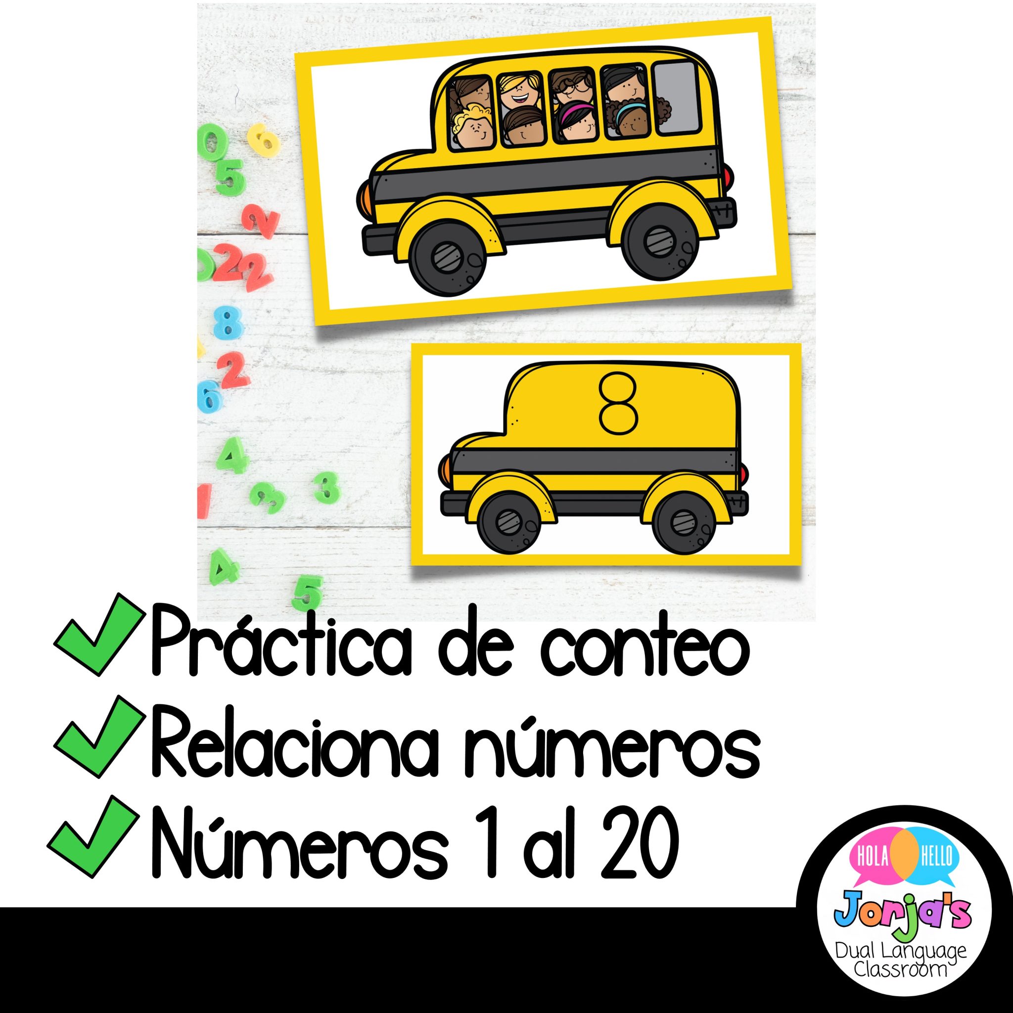 Contando Números del 1 al 20 Actividad y Hoja de trabajo Numbers 1 to ...