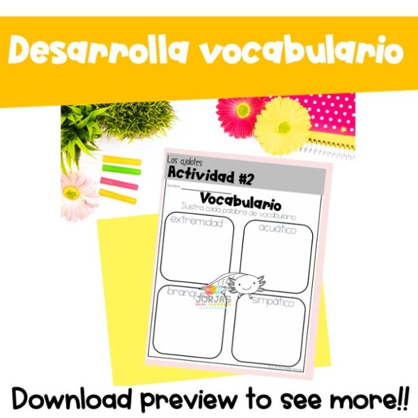 Los ajolotes Comprensión lectura tercer grado 3rd Grade Spanish Idea ...