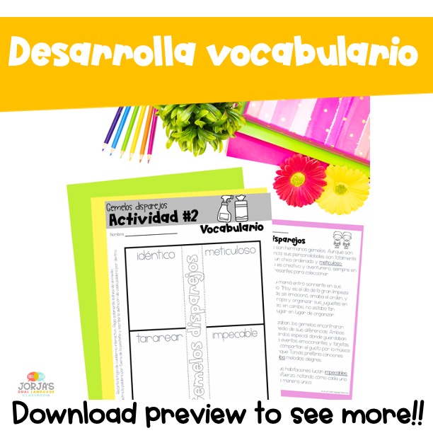 Gemelos disparejos Comprensión de lectura tercer grado 3rd Grade ...