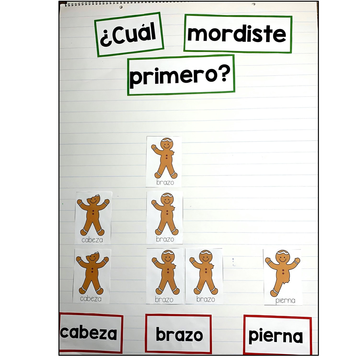 El hombre de jengibre Gingerbread Man in Spanish - Jorja's Dual ...