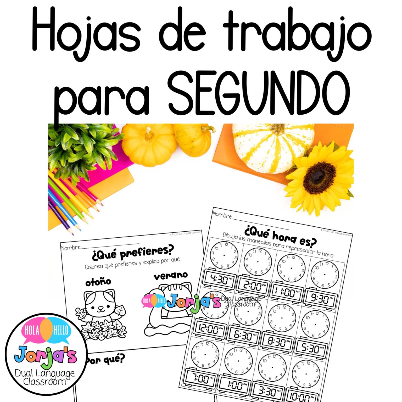 Hojas de trabajo Segundo grado 2nd Grade in Spanish Worksheets - Jorja ...