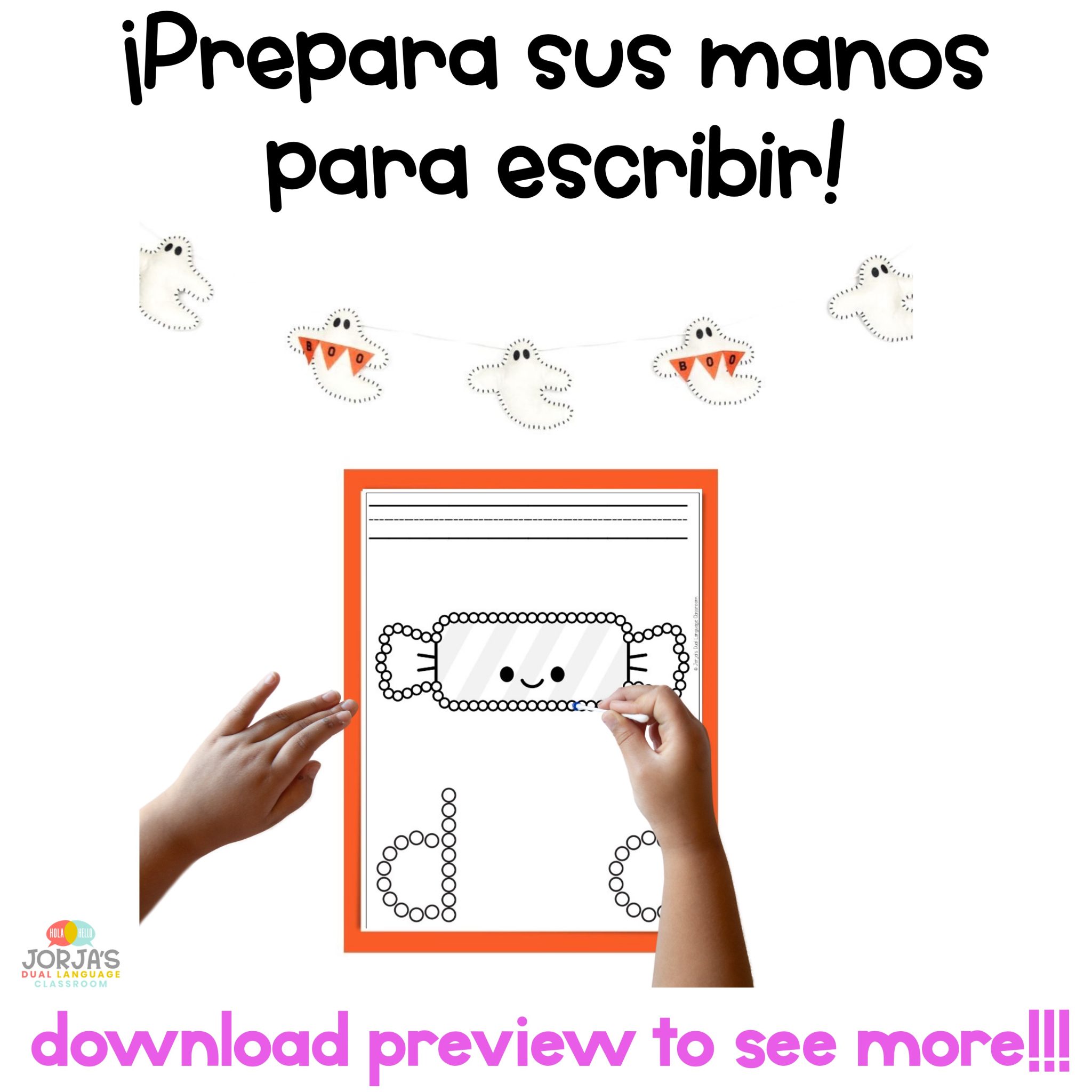 Motricidad fina Puntitos Swab Ejercicios Halloween Fine Motor Skills ...