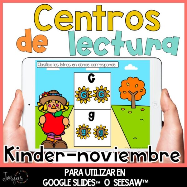 Centros digitales lectura noviembre Centers in Spanish Seesaw and ...