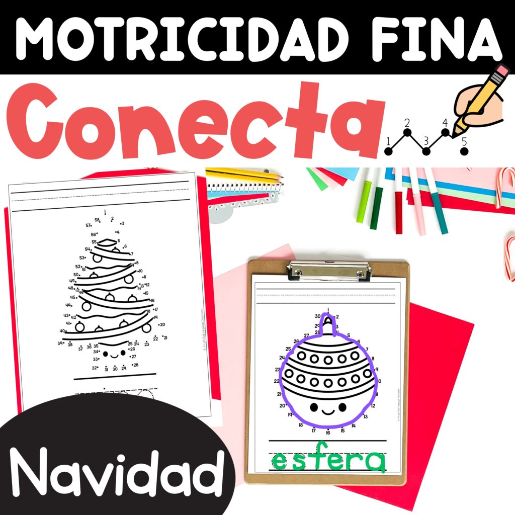 Christmas in Spanish Ejercicios Connect the dots in Spanish Navidad en ...
