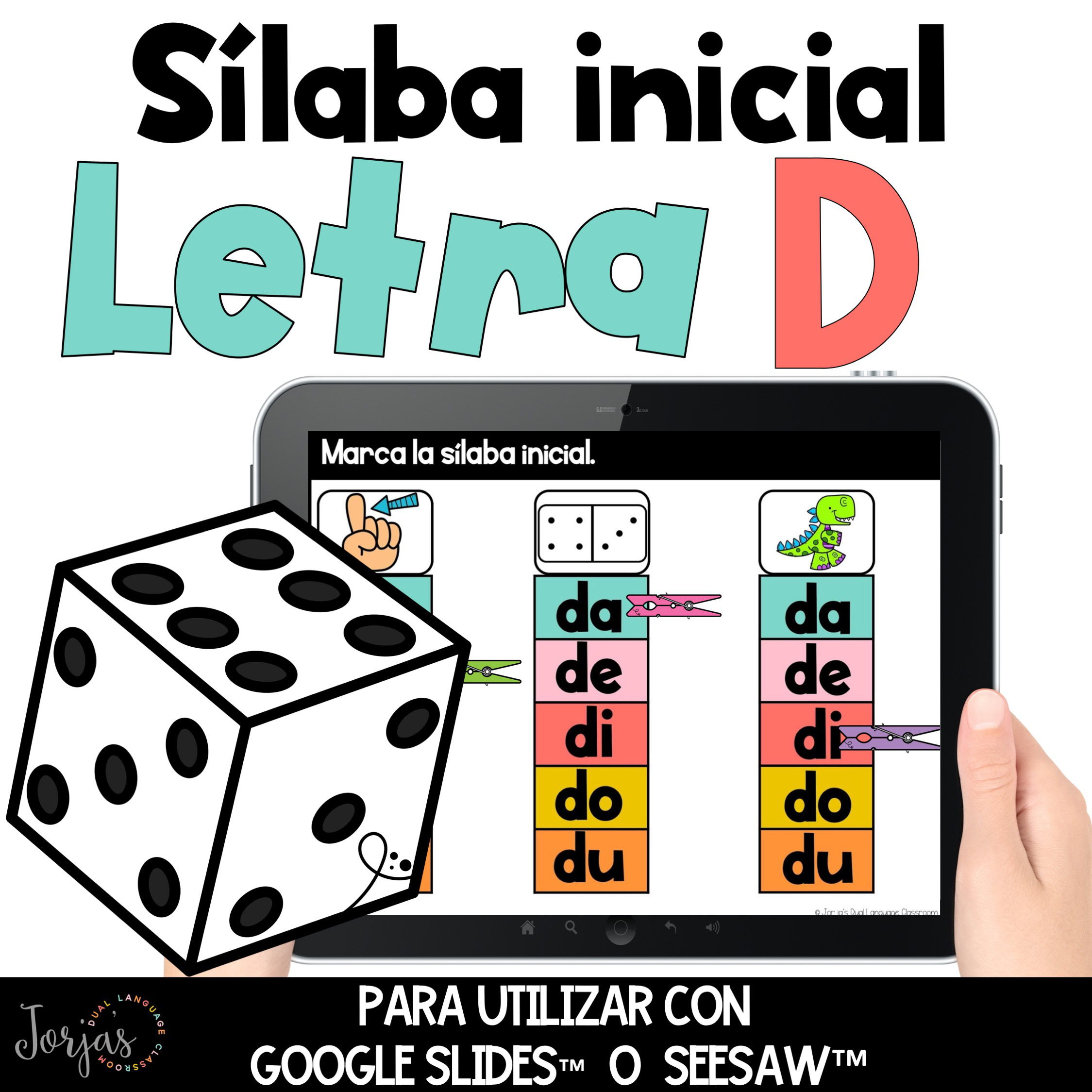 Letra D digital Letter D in Spanish for Google Slides Seesaw Sonidos y ...
