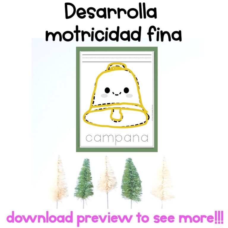 Motricidad fina Traza Ejercicios Navidad Christmas in Spanish - Jorja's ...