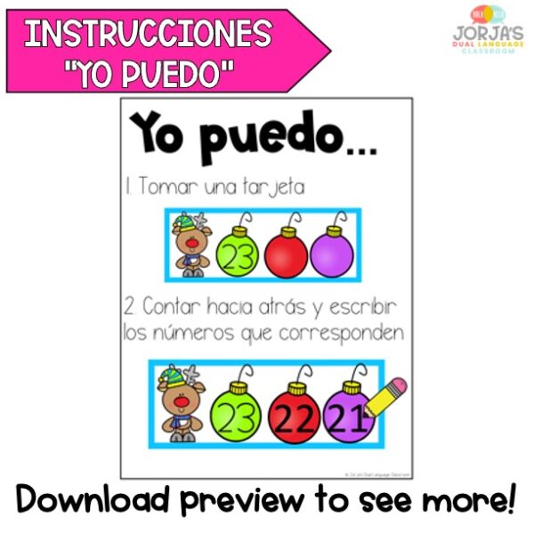 Centros de matemáticas primer grado DICIEMBRE Math Centers in Spanish ...